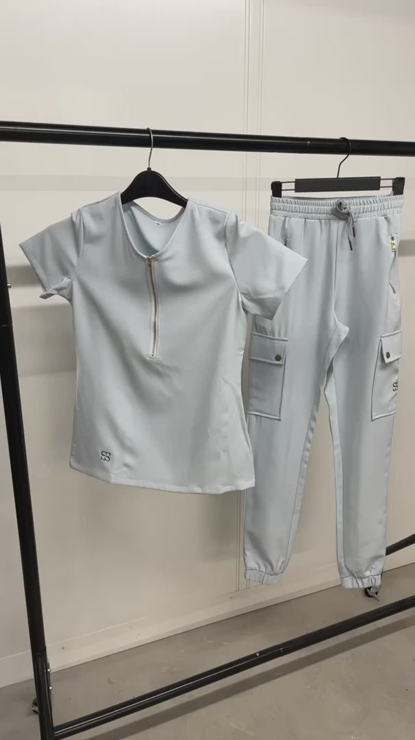 Round neck baby blue set 🤩 | Swankysets